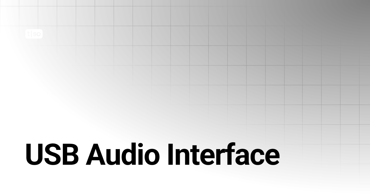USB Audio Interface | S4: Sculpting Sampler