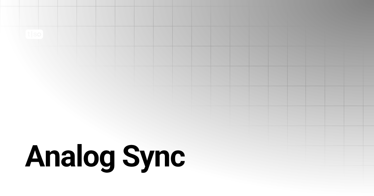 Analog Sync | S4: Sculpting Sampler